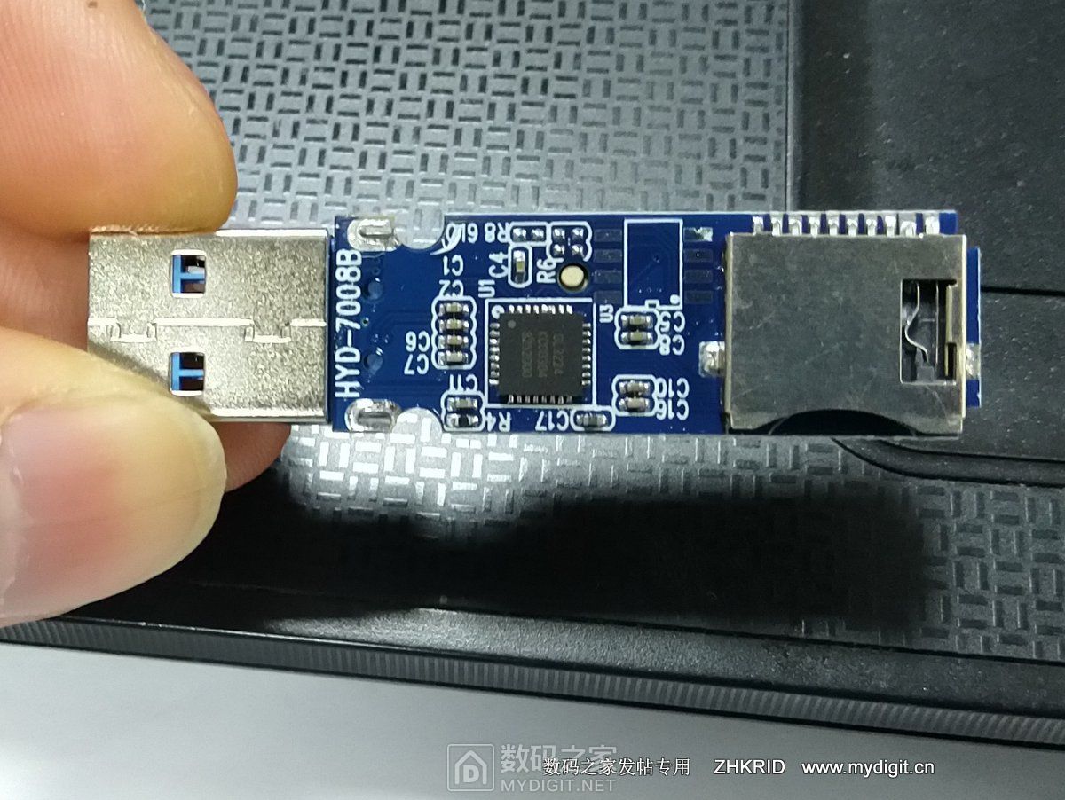 拆个6块9包邮撸的优越者usb3.0读卡器，GL3224主控 - 拆机乐园 数码之家