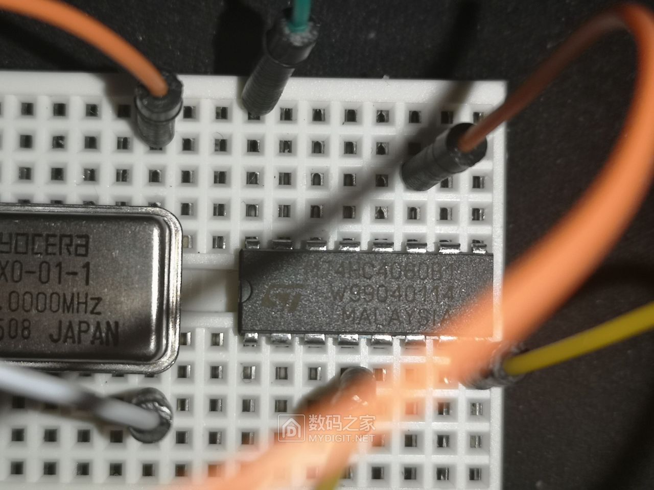 用有源晶振和74HC4060制作的的分频电路 - 创意DIY 数码之家