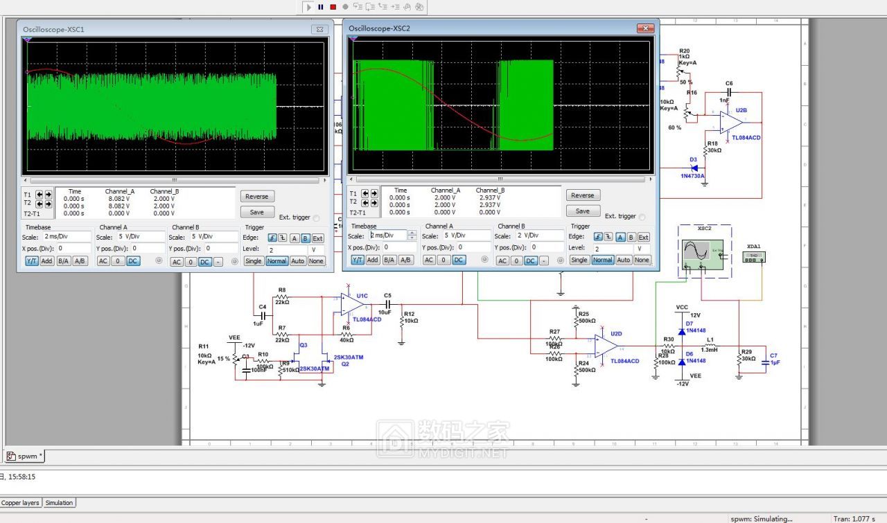 用Multisim做个纯硬件SPWM驱动电路 - 创意DIY 数码之家