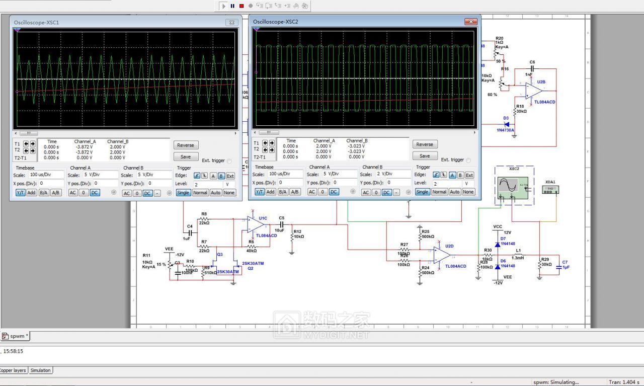 用Multisim做个纯硬件SPWM驱动电路 - 创意DIY 数码之家