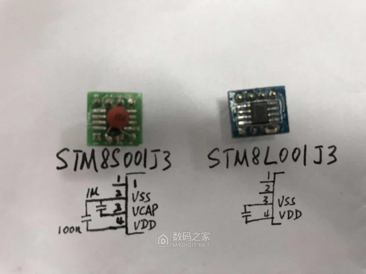 初次尝试STM8S001J3 - 我爱单片机 数码之家