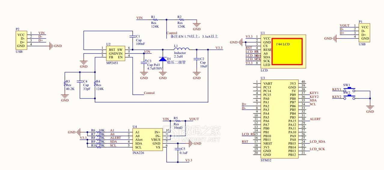 自己做USB电流电压表INA226芯片过热 - 我爱单片机 数码之家