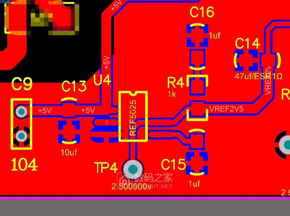上次有异议的出来啊！REF5025输出不达标！标称精度0.05% 实际0.64 - 电子学堂 数码之家