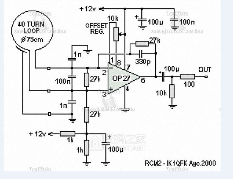 请教个OP27的电路图 - 电子学堂 数码之家