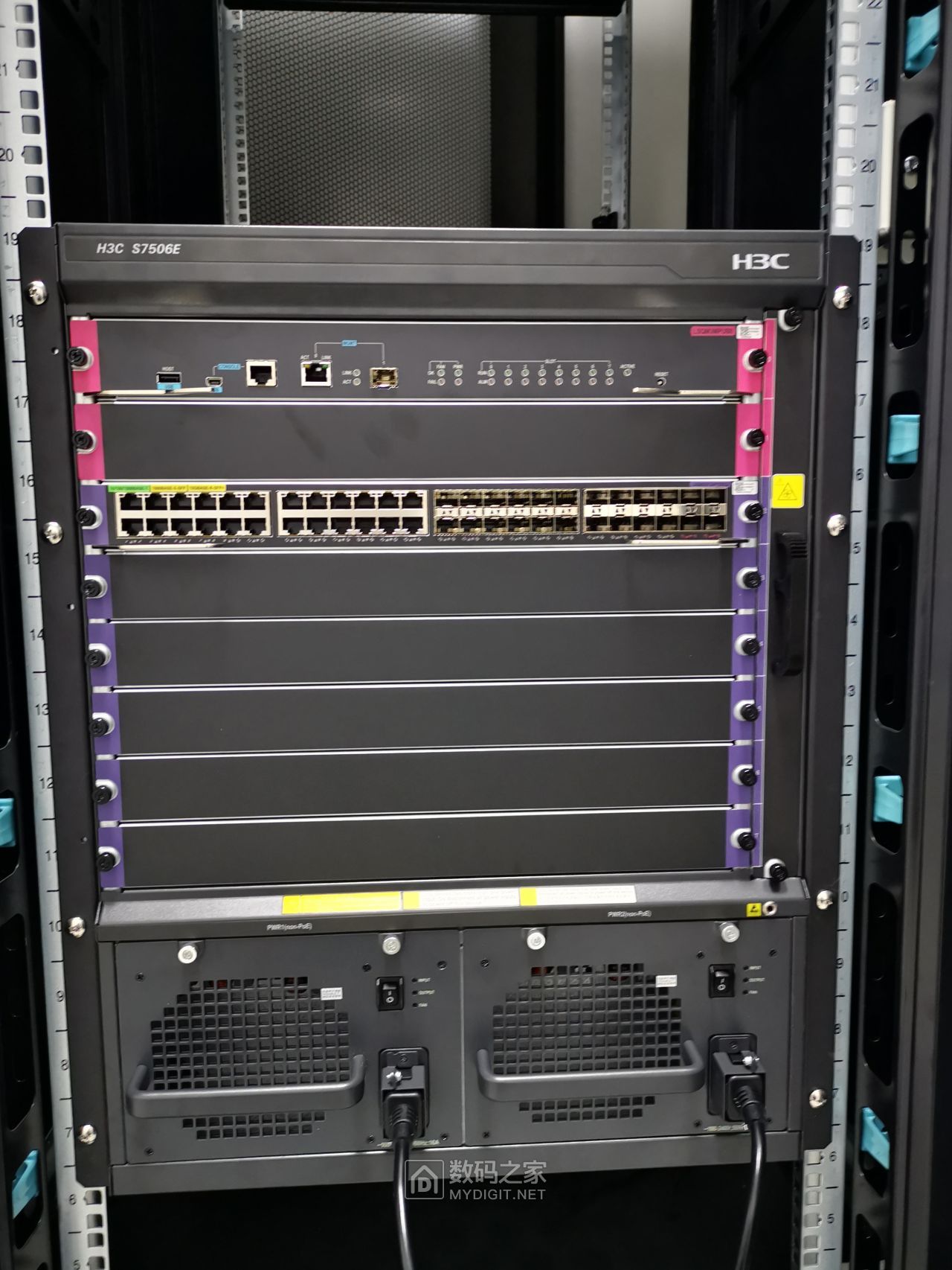 安装个大家伙，H3C S7506E核心交换机 - WiFi/路由器 数码之家