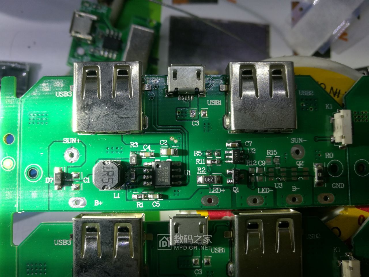 买了点废充电宝板子，有充电无升压SY3511D - 拆机乐园 数码之家