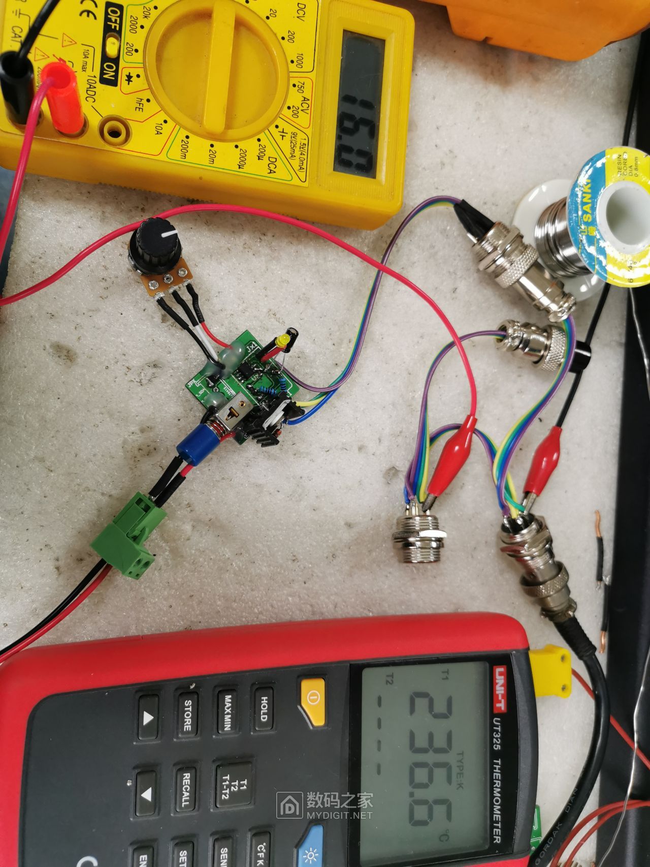 DIY一个936烙铁A1322发热芯直流控制板，第一版 - 创意DIY 数码之家