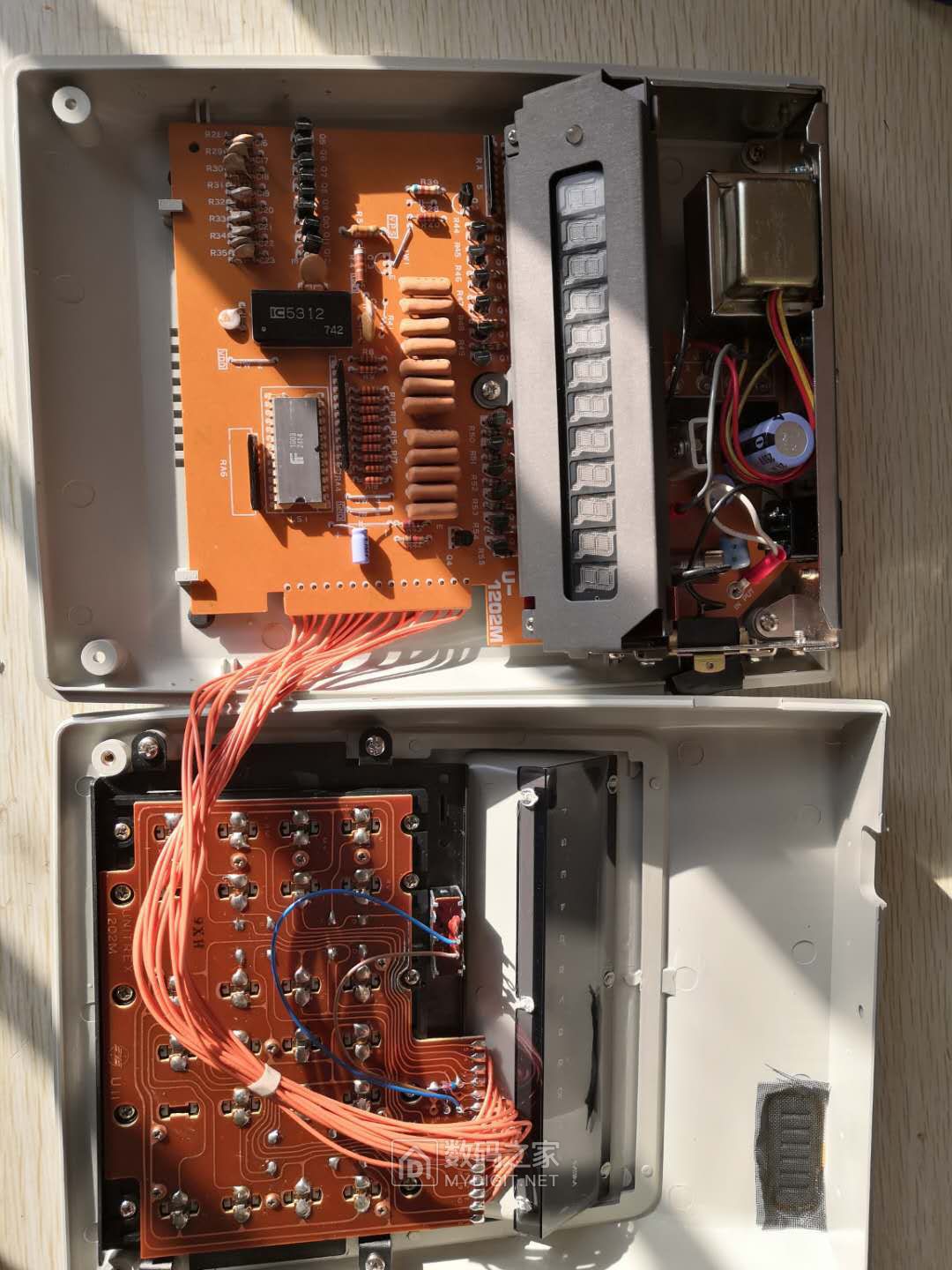 （NOS）古董台式辉光屏计算器拆解(UNITREX 1202M) - 拆机乐园 数码之家