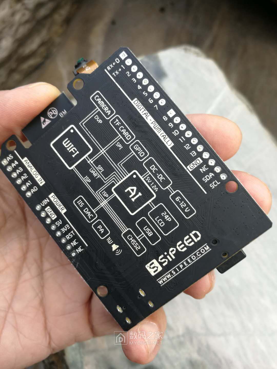 【Arduino】168种传感器系列实验（153）---Maixduino AI开发板 - 我爱单片机 数码之家