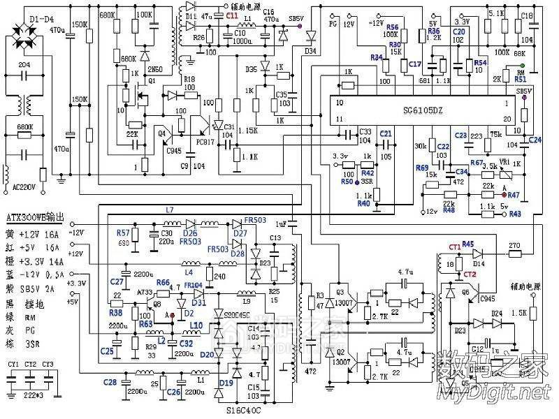 SG6105 芯片开关电源带感性负载的问题 - 电源/充电器 数码之家