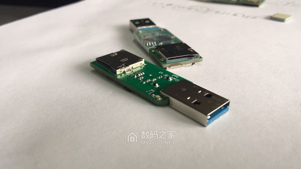 自制USB3.0高速双卡双读读卡器--GL3224主控 - NAS/网络存储 数码之家