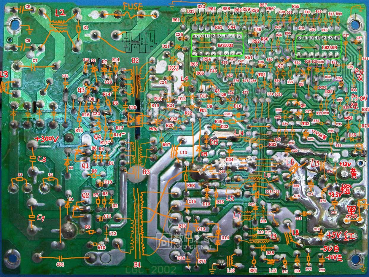 经典的长城电源ATX-300P4-PFC改可调,在过程中能学习电源技术和分析原理 - 创意DIY 数码之家