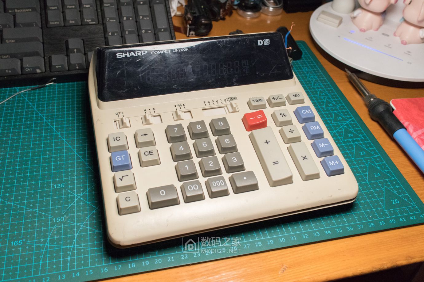 夏普SHARP银行专用荧光计算器CS-2122H拆解（2014年版本） - 拆机乐园 数码之家