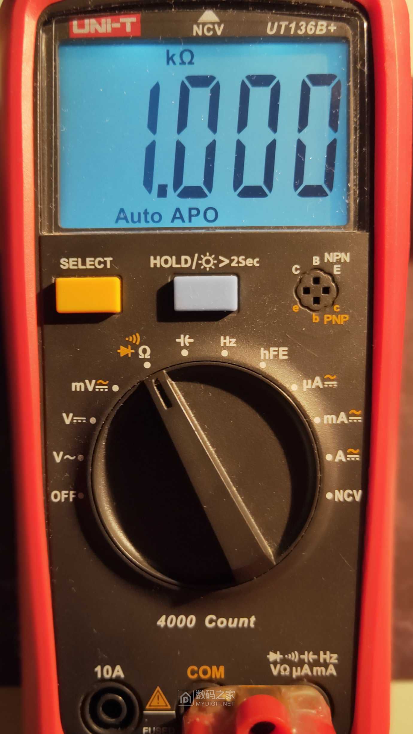 UT136B+电阻档精度 - 仪表谈谈 数码之家