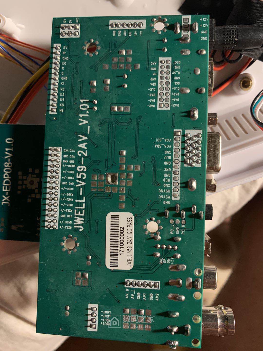 便携显示器有背光，但是无图像，V59的驱动板！ - 机顶盒/智能电视 数码之家