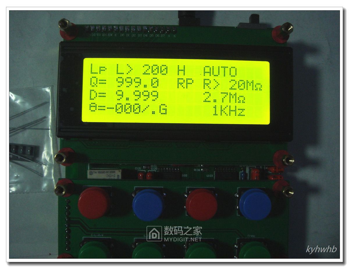 XJW01许老师LCR数字电桥套件装机使用 - 仪表谈谈 数码之家