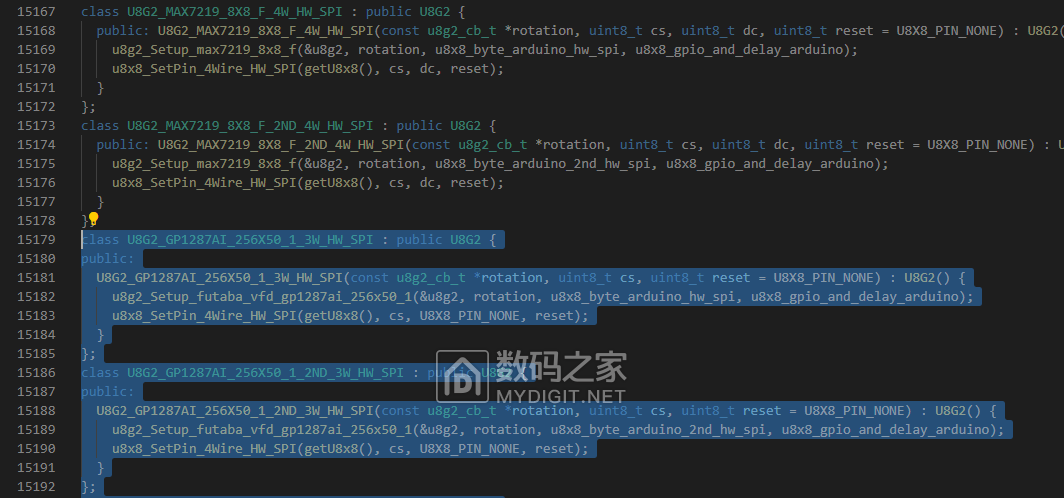 分享一个RAV4和卡罗拉车机VFD屏的U8g2驱动（Arduino / STM32） - 我爱单片机 数码之家