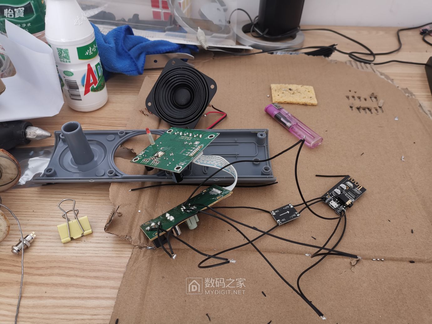 拆解漫步者R26T音响加装蓝牙接收模块 - 拆机乐园 数码之家