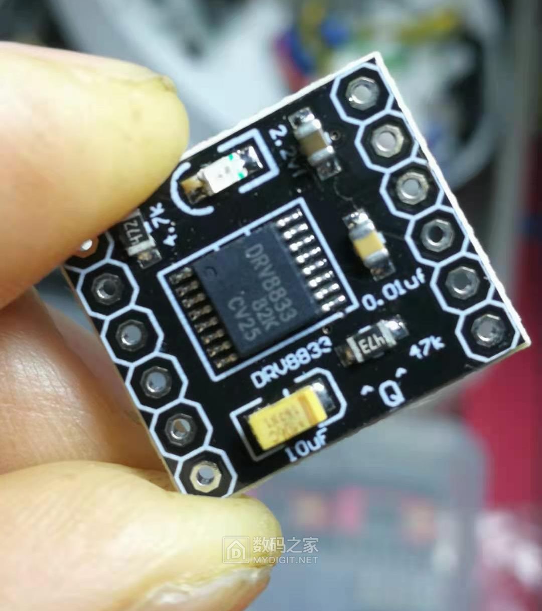 【arduino】168种传感器模块系列实验（174） Drv8833双路电机驱动模块 我爱单片机 数码之家 