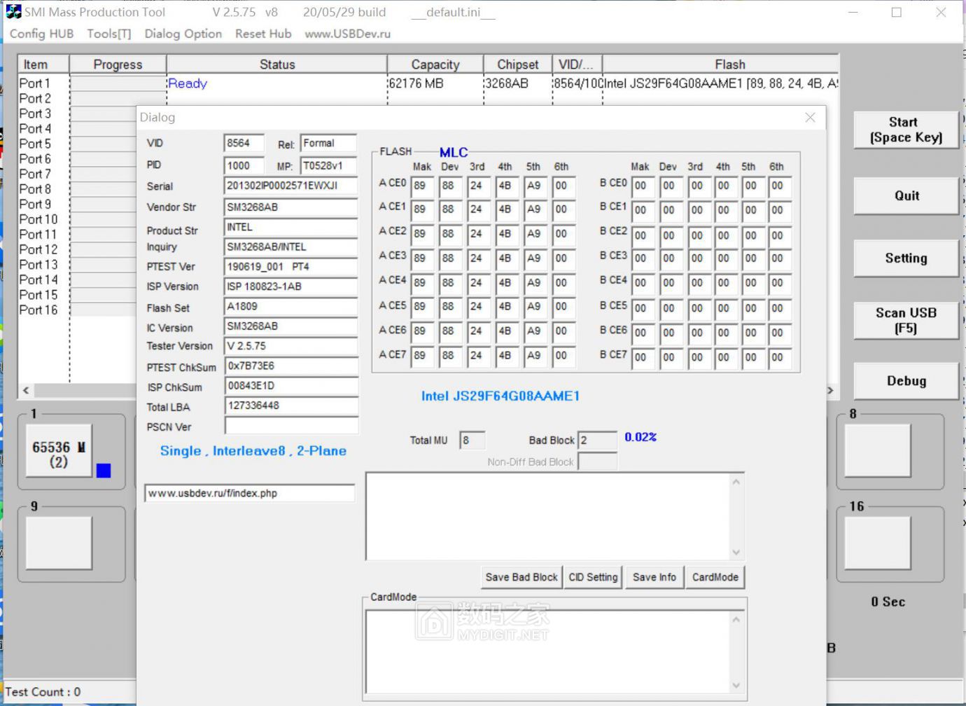 SM3268的8CE版本，速度表现不尽如人意 - U盘存储技术 数码之家