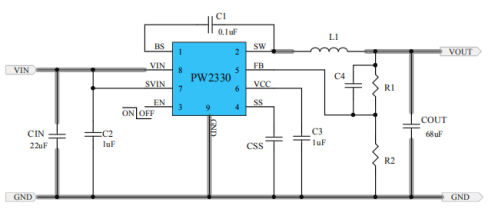 高效率DC-DC变换器3A输出电流，24v转3.3v稳压芯片PW6206/PW2312 - 电源/充电器 数码之家