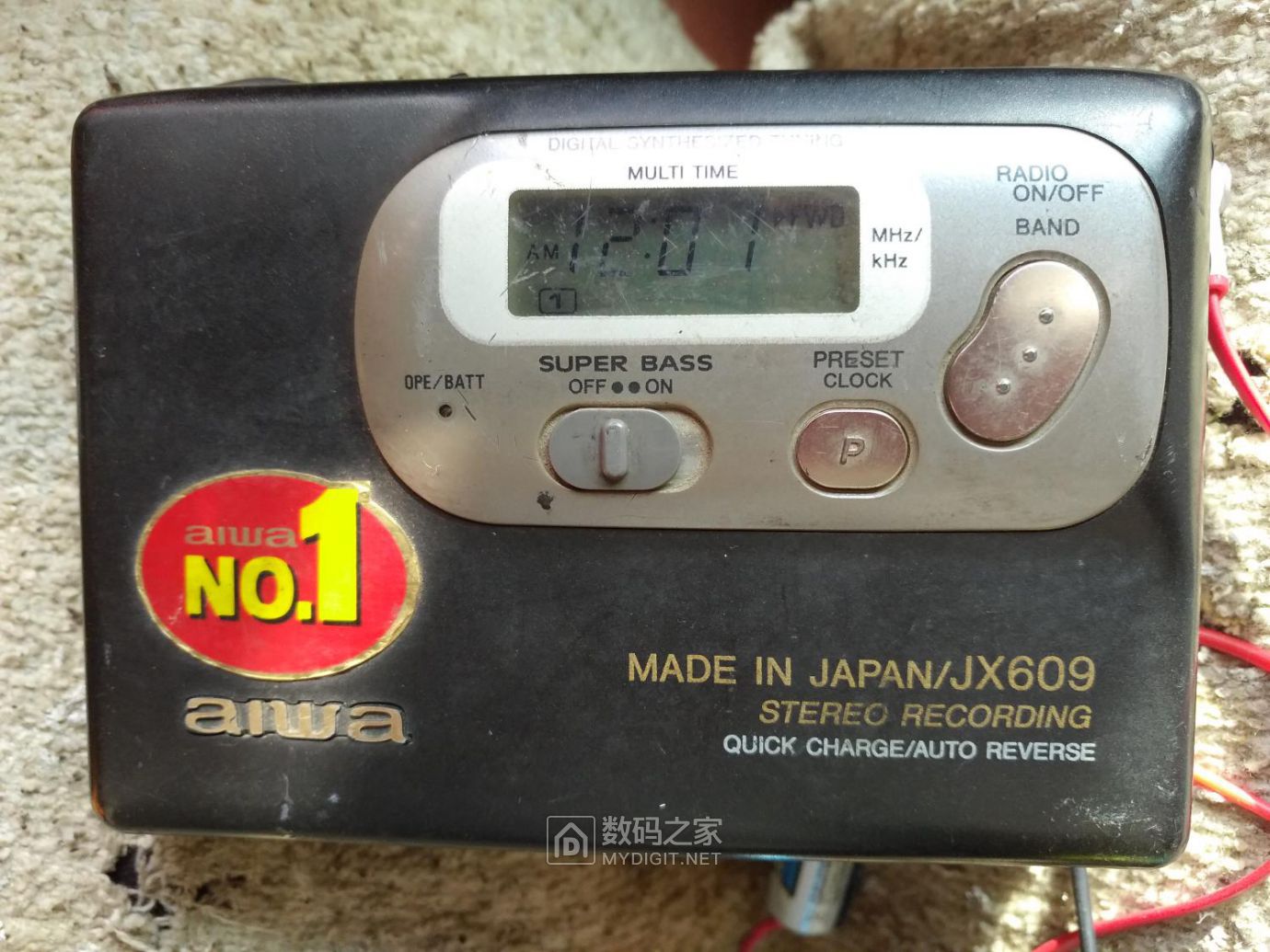 日本爱华磁带随身听拆解，型号：AIWA JX609 - 拆机乐园 数码之家