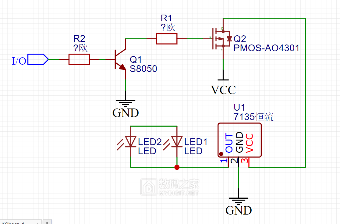 大佬帮忙看下NMOS管控制LED电路的可行性 - 创意DIY 数码之家
