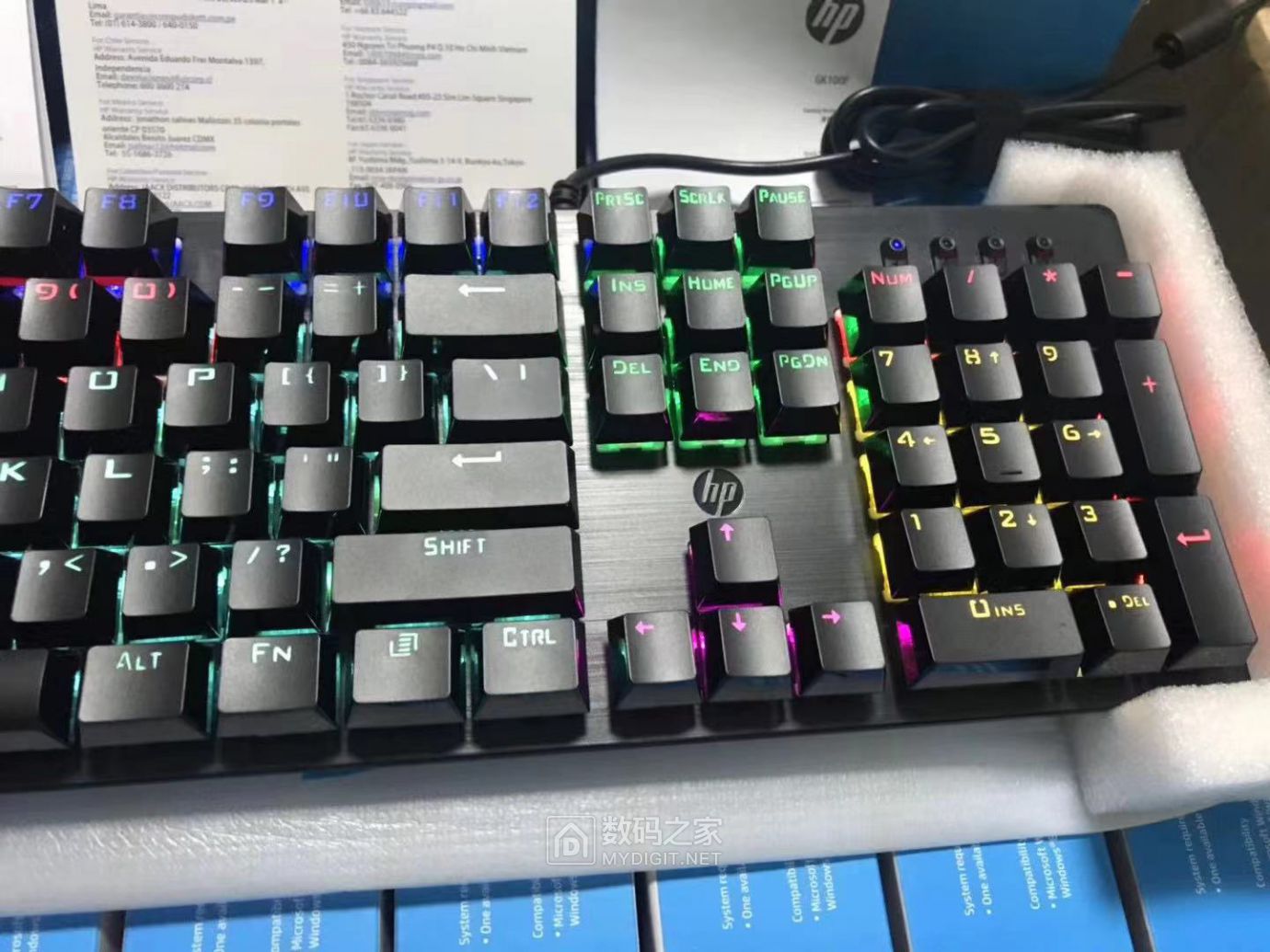 全新原装惠普GK100F混光青轴机械键盘网吧咖大量库存，单个89 - 数码交易区 数码之家
