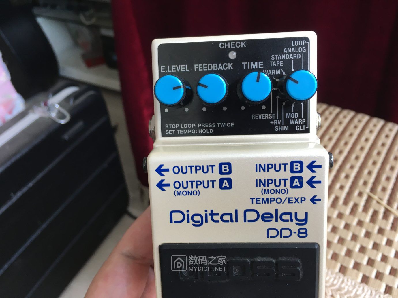 马来西亚产最新版BOSS DD-8延迟单块效果器拆解 - 拆机乐园 数码之家