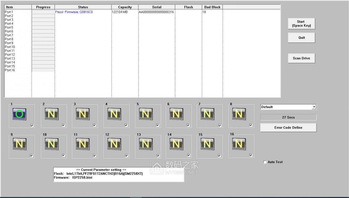 SM2258XT+29F01T2ANCTH2开卡成功，附工具SM2258XT_MPTool_Q0816A - SSD存储技术 数码之家