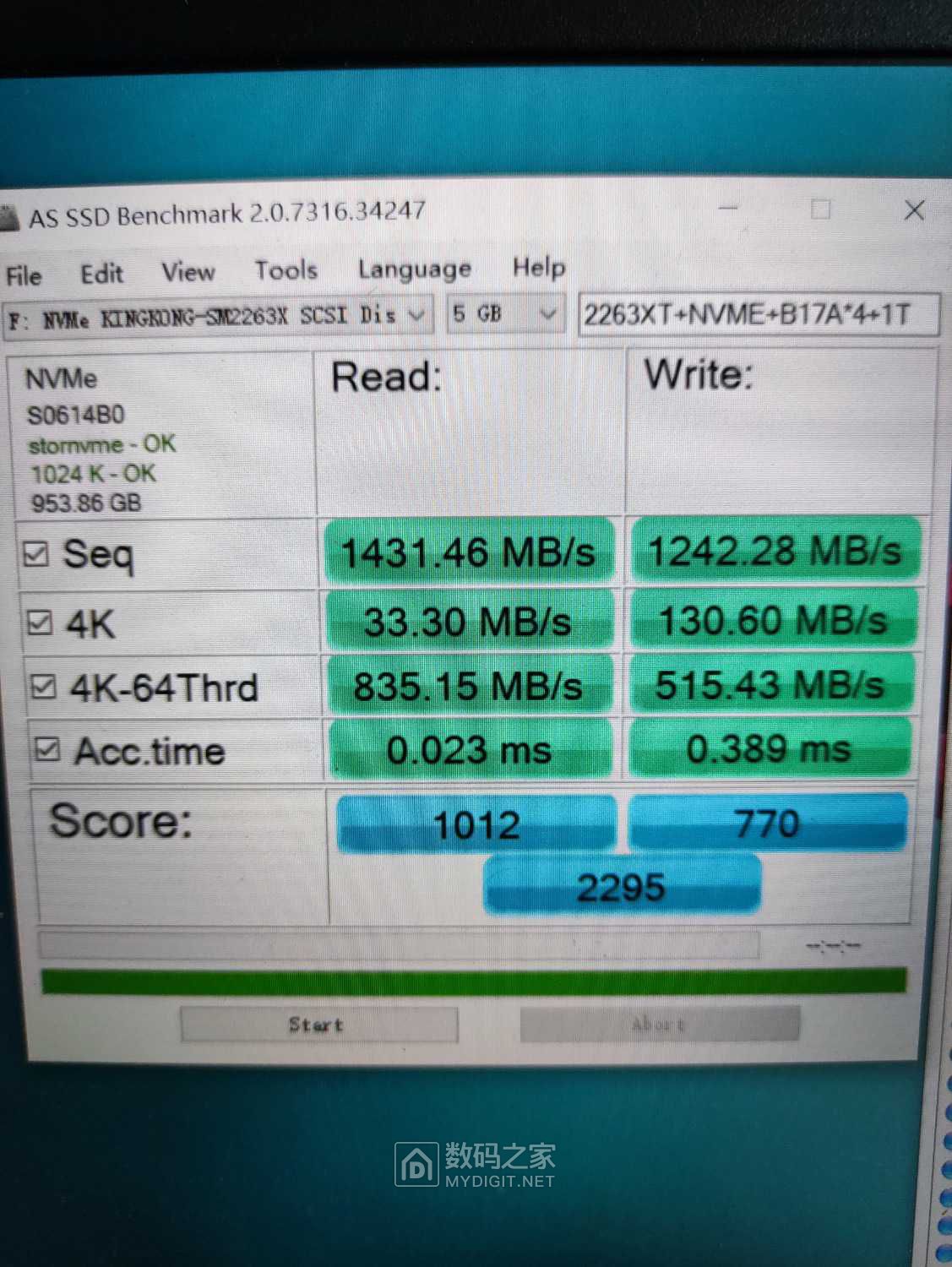 2263xt 4贴4ce Intel 29F02T2ANCTH1测试 - SSD存储技术 数码之家