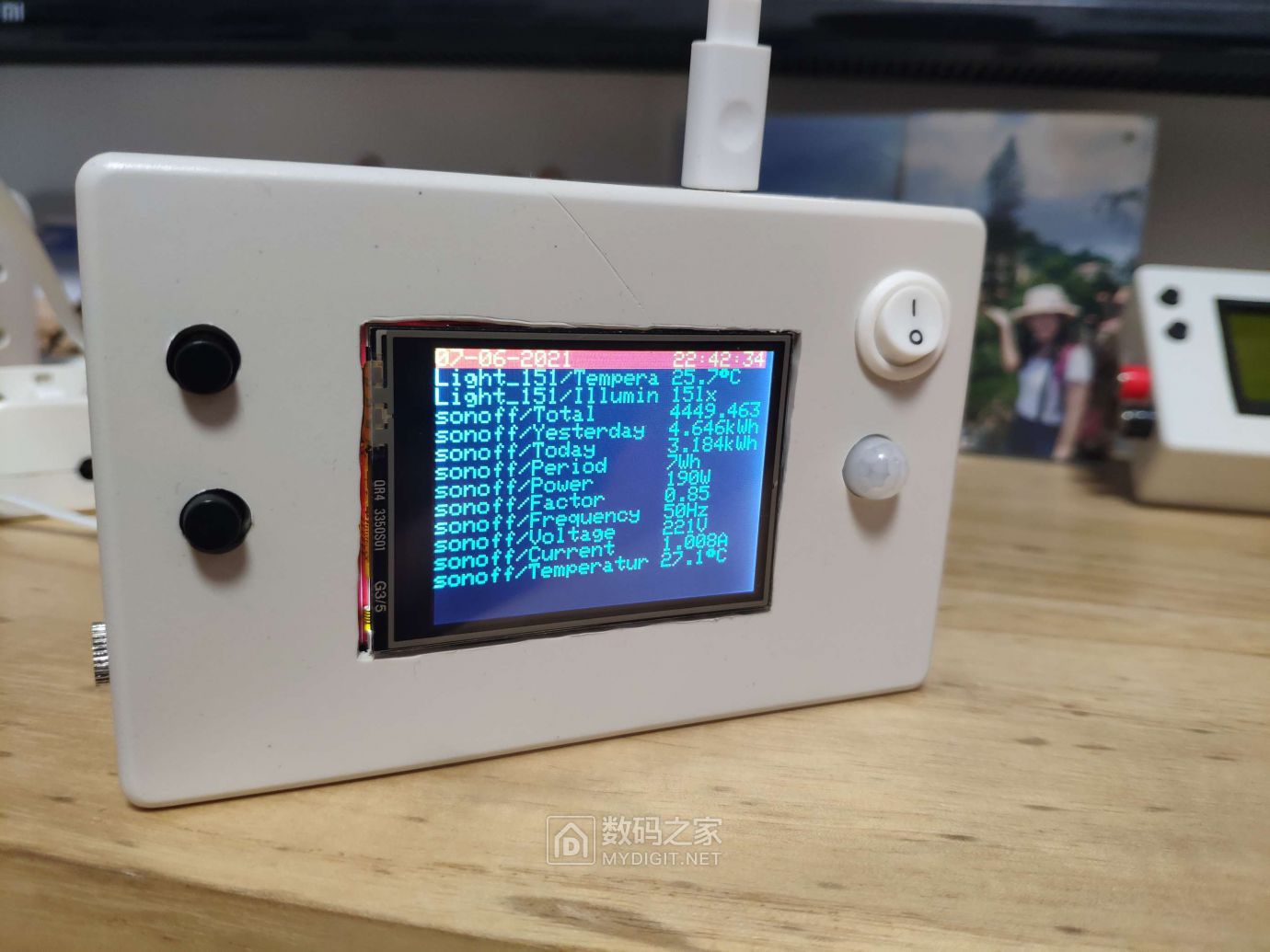自制ESP8266的MQTT消息显示屏，基于Tasmota-display - 我爱单片机 数码之家