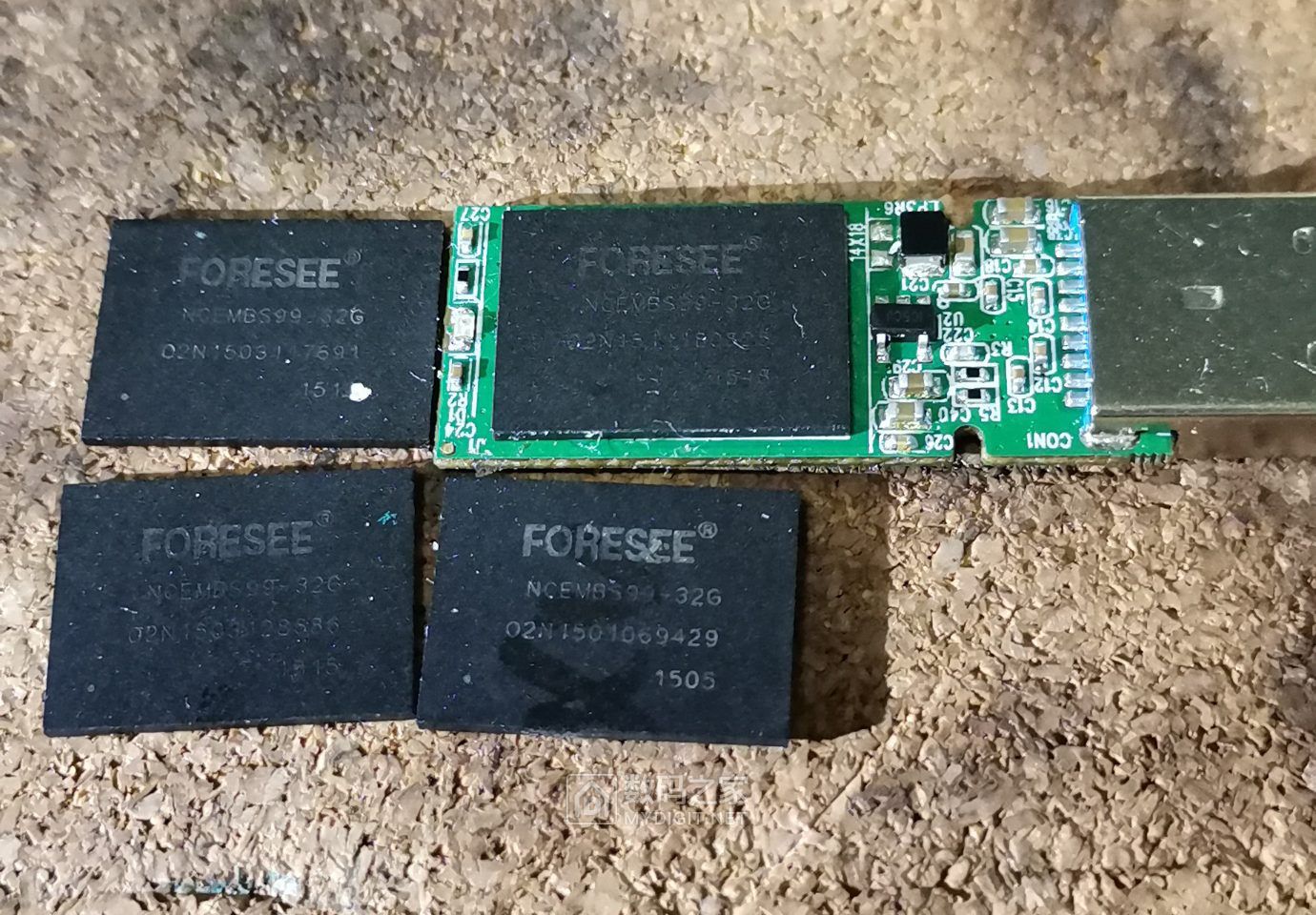 NS1081主控可以双贴foresee的32G emmc片子么？ - U盘存储技术 数码之家