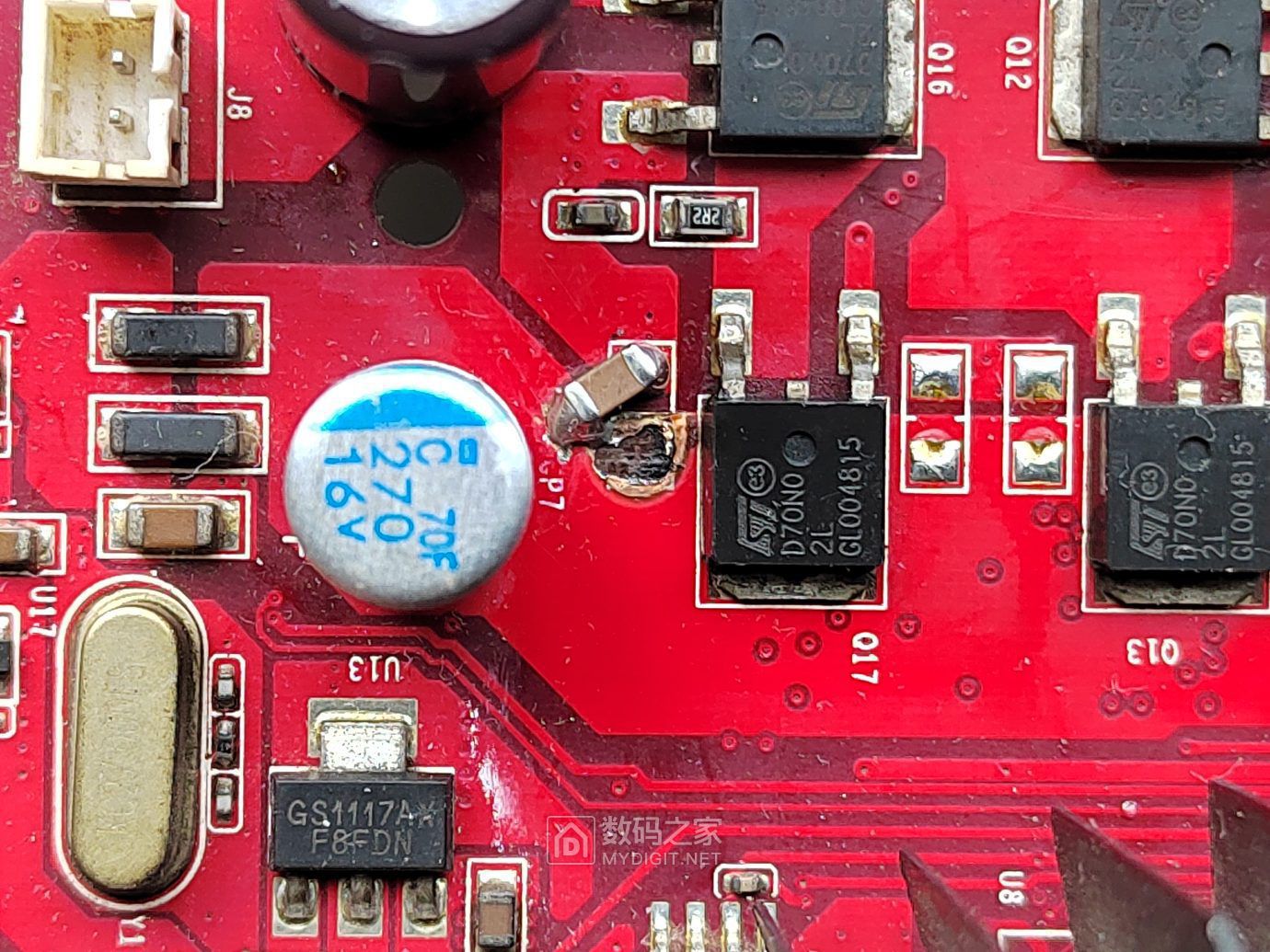 怎么老是你：电容。维修JMS578 USB3.0 to SATA易驱线并刷多种固件 - 拆机乐园 数码之家