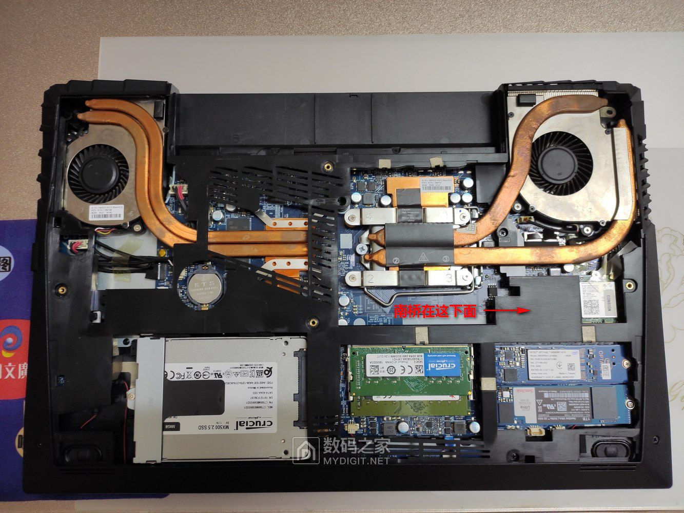 南桥过热！神舟K680E(蓝天NB50TJ1)笔记本电脑加装南桥散热片 - 创意DIY 数码之家