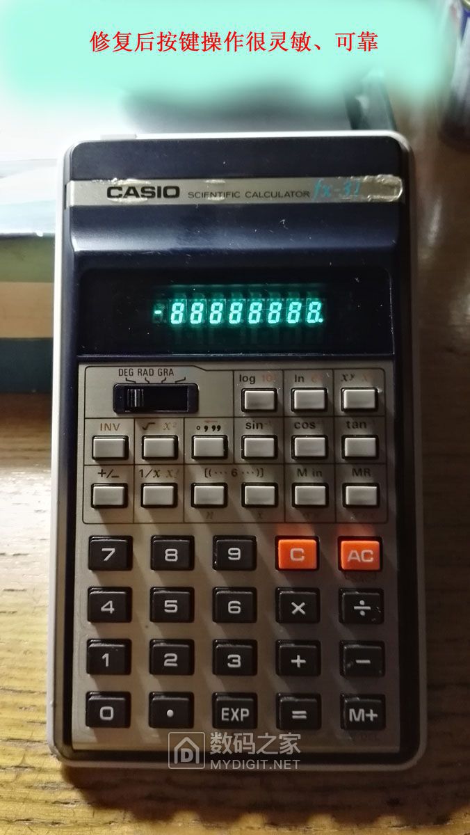 Casio fx-120计算器按键修复，老化导电橡胶的处理和替换方法 - 创意DIY 数码之家
