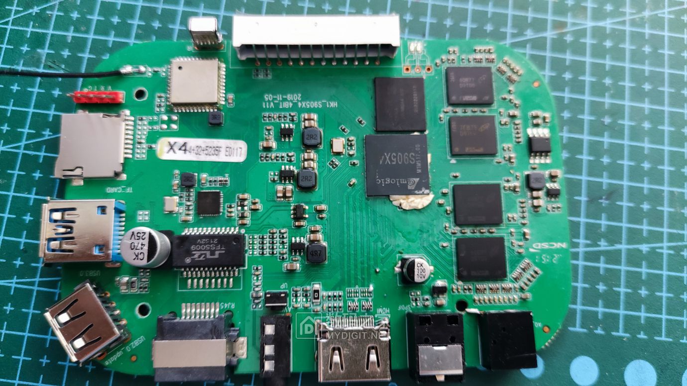 拆一个外贸盒子hk1 X4 RBOX，没有视频输出，跑码信息如下 - 机顶盒/智能电视 数码之家