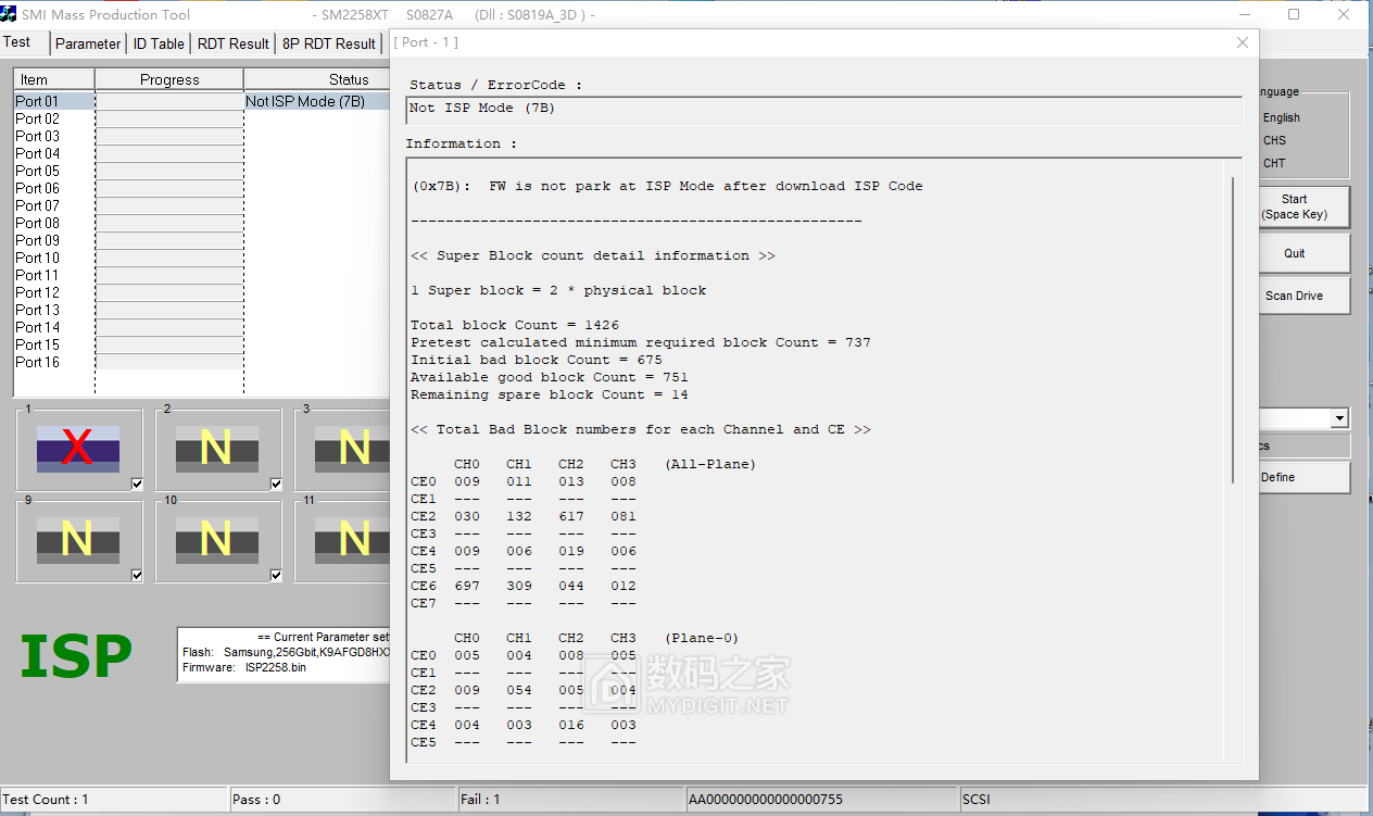SM2258XT开卡FlashID is different with FlashDB，是电脑秀逗了吗？ - SSD存储技术 数码之家