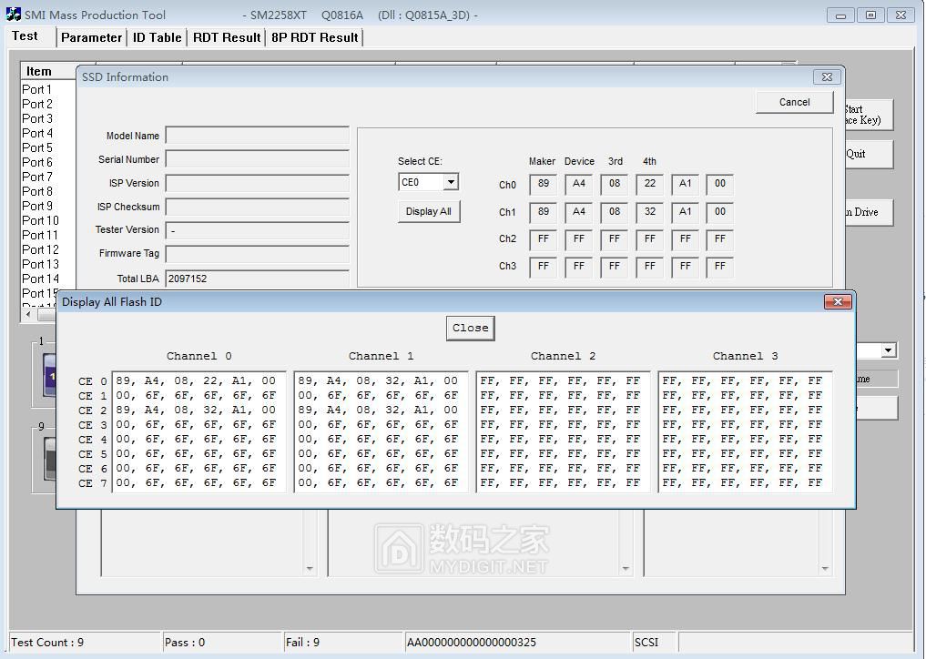 SM2258XT+29F01T2ANCTH2开卡成功，附工具SM2258XT_MPTool_Q0816A - SSD存储技术 数码之家