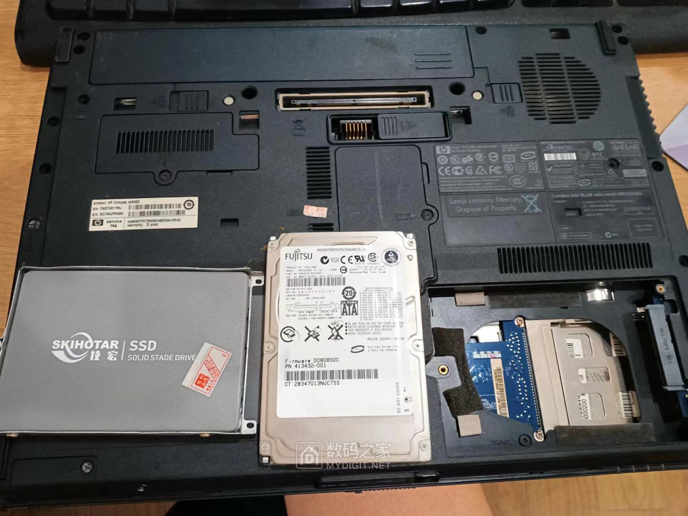 2006年的HP Compaq nc6400笔记本电脑，512M内存，还能升级一下吗 - 硬件博物馆 数码之家