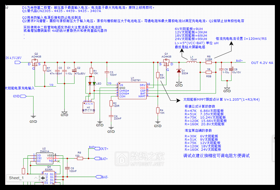 有了解太阳能充电芯片CN3791的请进，请教个问题 - 电源/充电器 数码之家