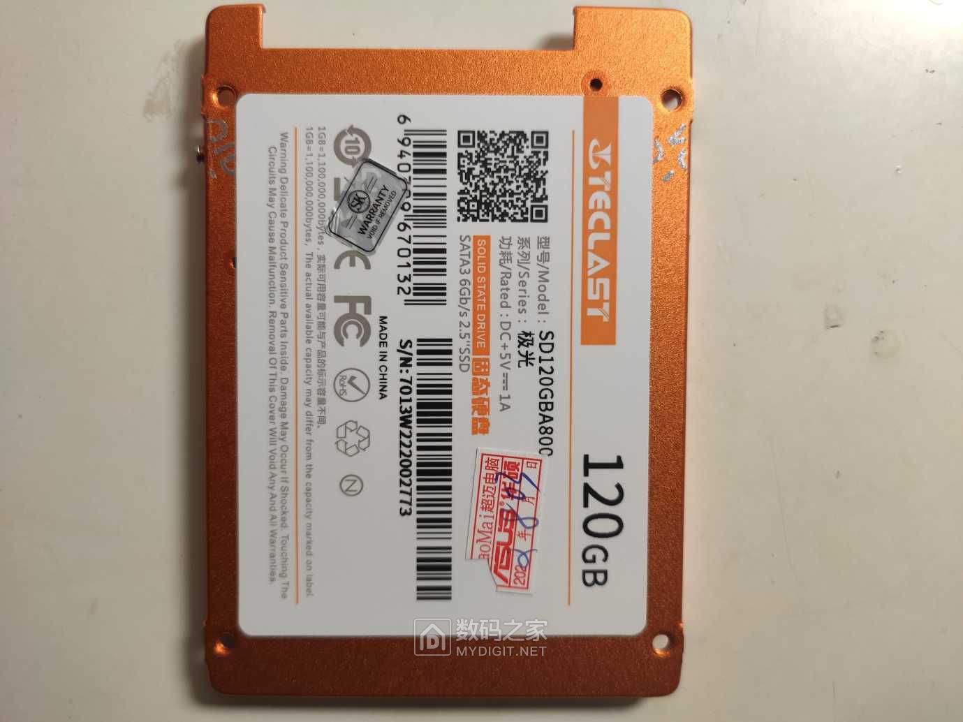拆个台电固态硬盘TECLAST SD120GBA800（RAYMX RM1135） - SSD存储技术 数码之家