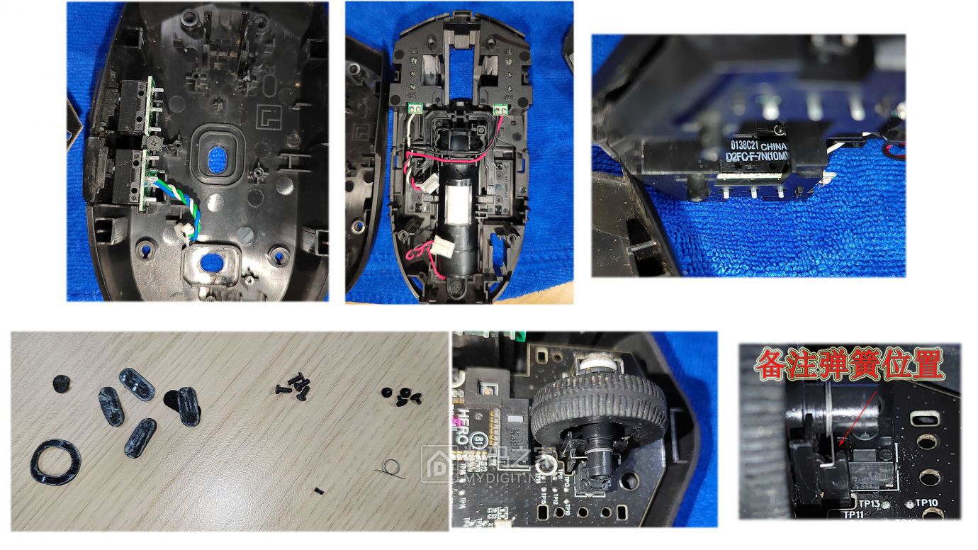 原来滚轮也会怀孕：罗技G304的二次折腾，从清灰尘到换滚轮 - 拆机乐园 数码之家