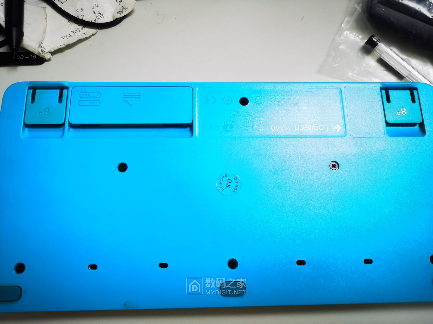 拆修罗技键盘按键失灵（Logitech K240） - 拆机乐园 数码之家