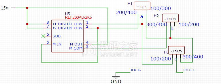 无须电阻单一芯片REF200制作100/200/300/400UA的恒流源 - 仪表谈谈 数码之家