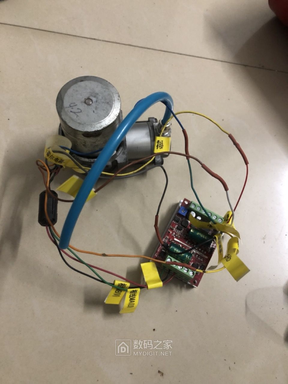 初步测试组装托马斯小气泵 - 创意DIY 数码之家