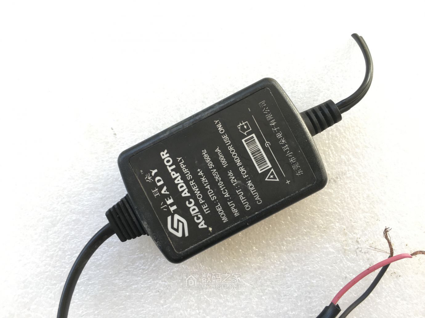 拆修小耳朵12V1A电源适配器（TEADY STD-412K-A+） - 拆机乐园 数码之家