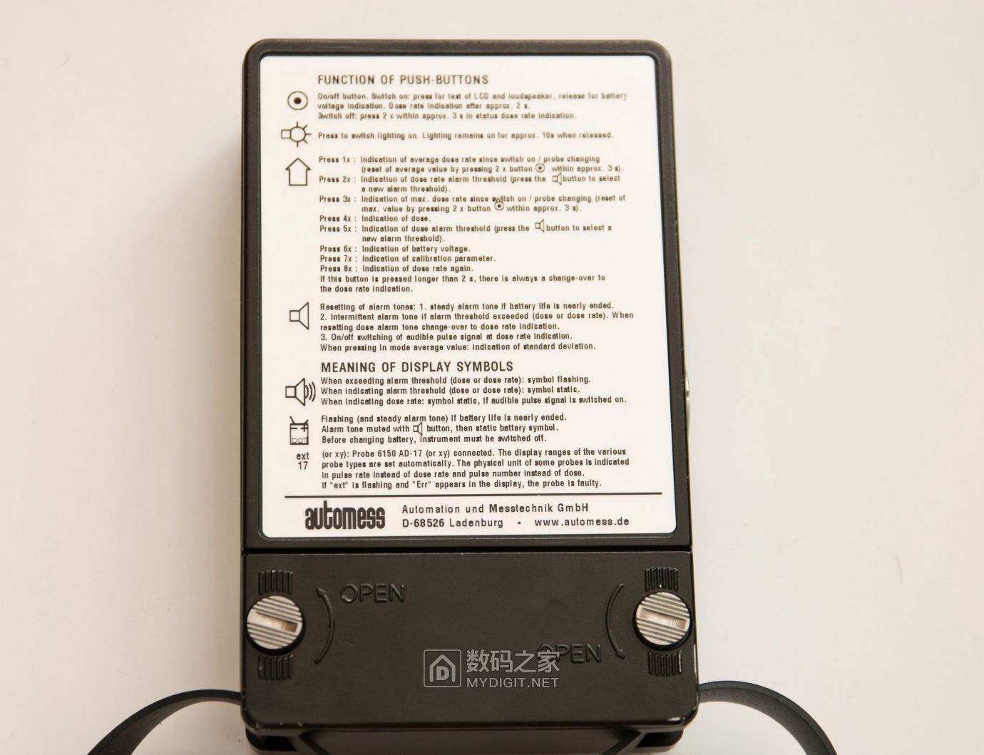 ☢德国automess6150ad 6/H军品盖革计数器拆解 - 行业拆客 数码之家