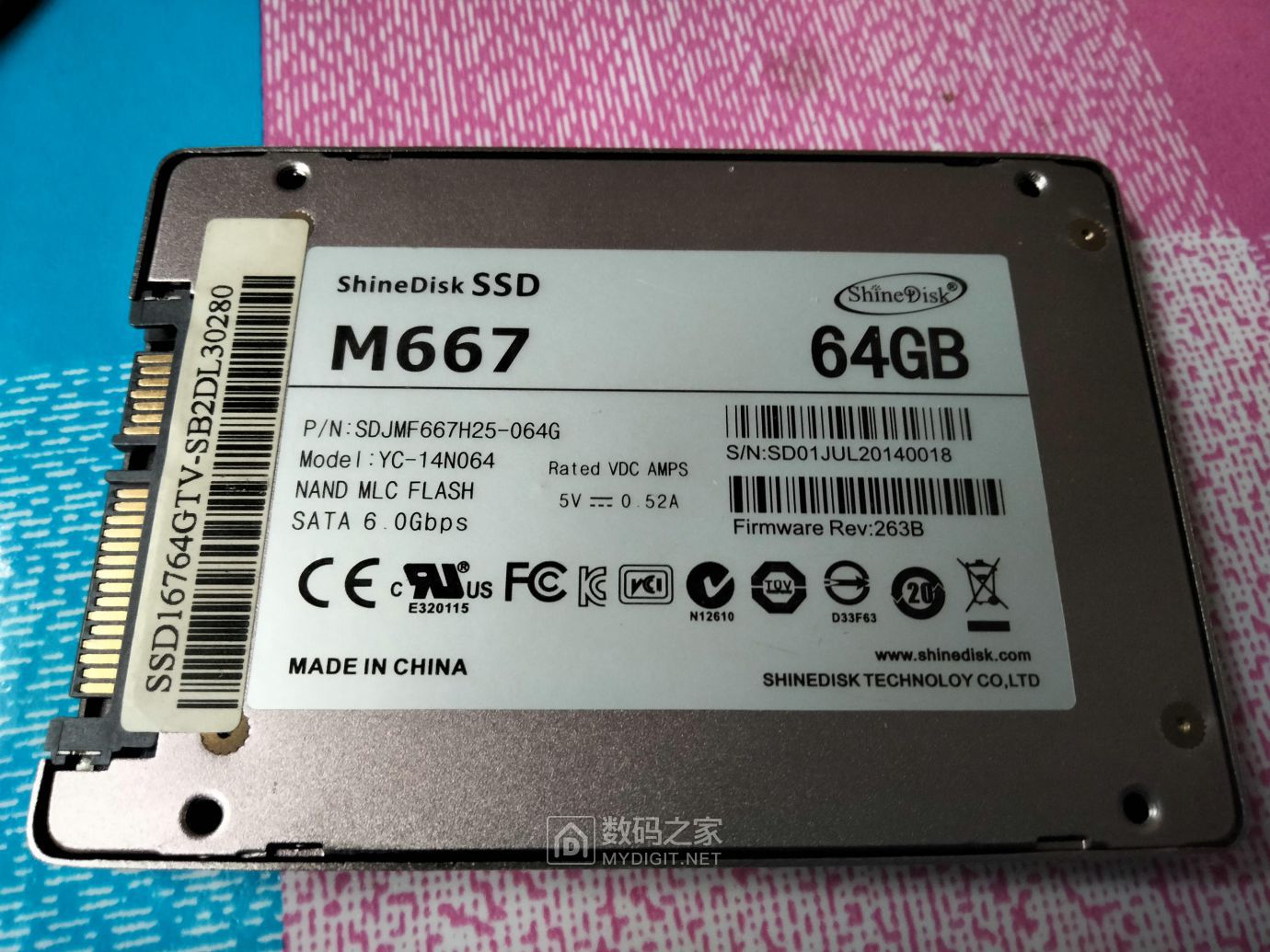 拆用了快8年的 云储 ShineDisk M667 固态硬盘 - 拆机乐园 数码之家