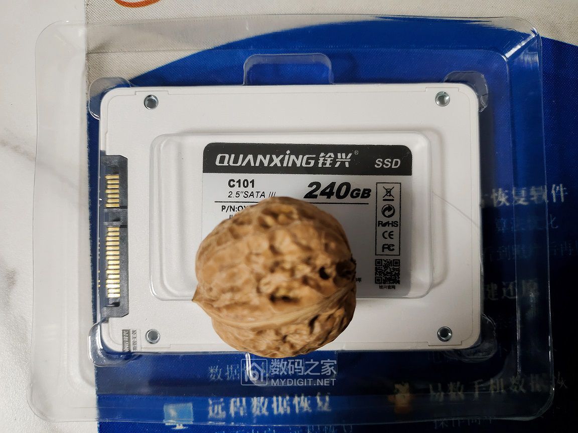 铨兴C101 240G固态硬盘简单拆解报告（新） - 拆机乐园 数码之家